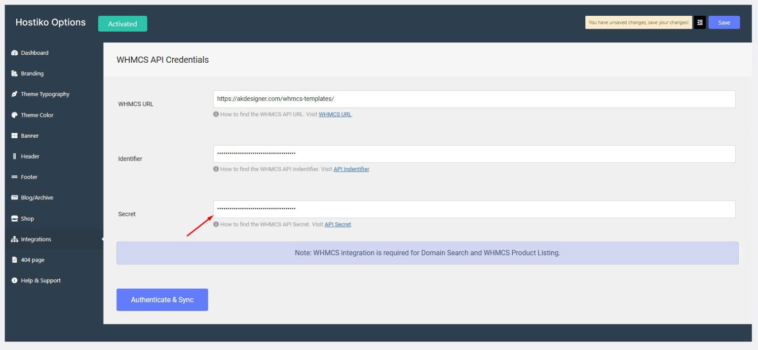 How to Sync WHMCS? - Hostiko